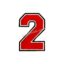 wholesale Custom Embroidery Patches Iron on Number 2 Patch for 3D Puff ...