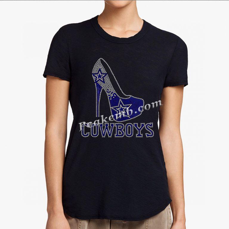 wholesale Football Cowboy High Heel Rhinestone Transfers - Peakemb