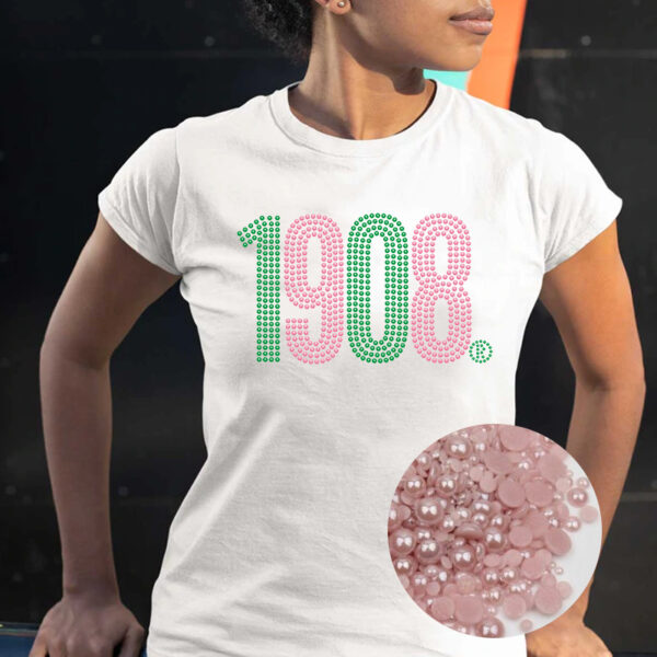Wholesale (Alpha Kappa Alpha) 1908 pearl t shirt iron on transfers ...